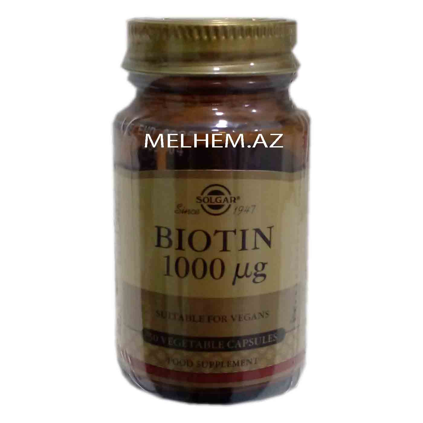 BIOTIN 1000 MQ N50 (KAPSUL)